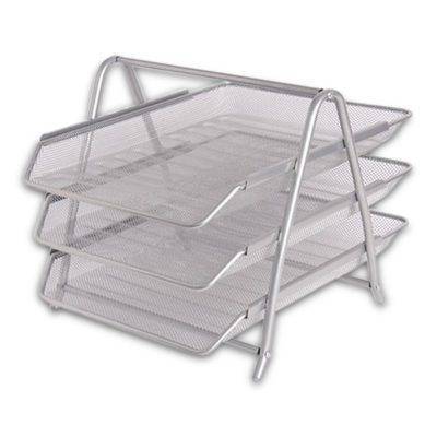 Letter Tray Wire Mesh Silver 3Tier – Boost Procurement