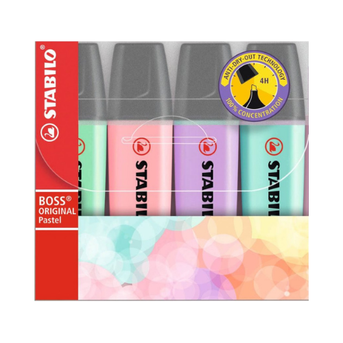 Stabilo Boss Pastel Assorted 4pk – Boost Procurement